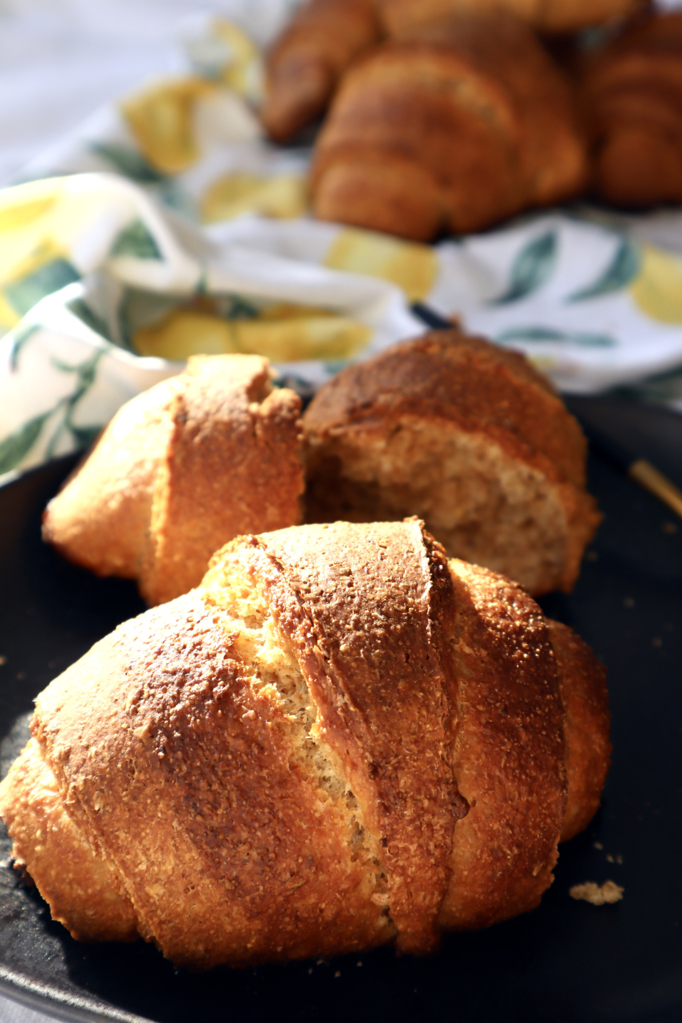 Simple Healthier Wholegrain Breakfast Croissants with Cinnamon ...
